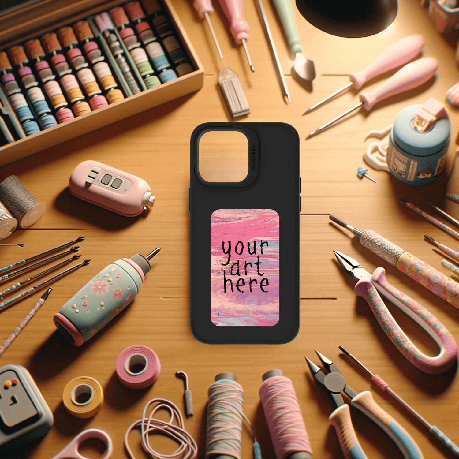 NFC E-Ink Screen DIY Phone Case – NFC Cases