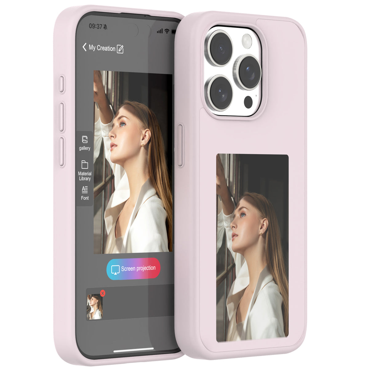E-Ink iPhone Case NFC display on Phone Case – NFC Cases